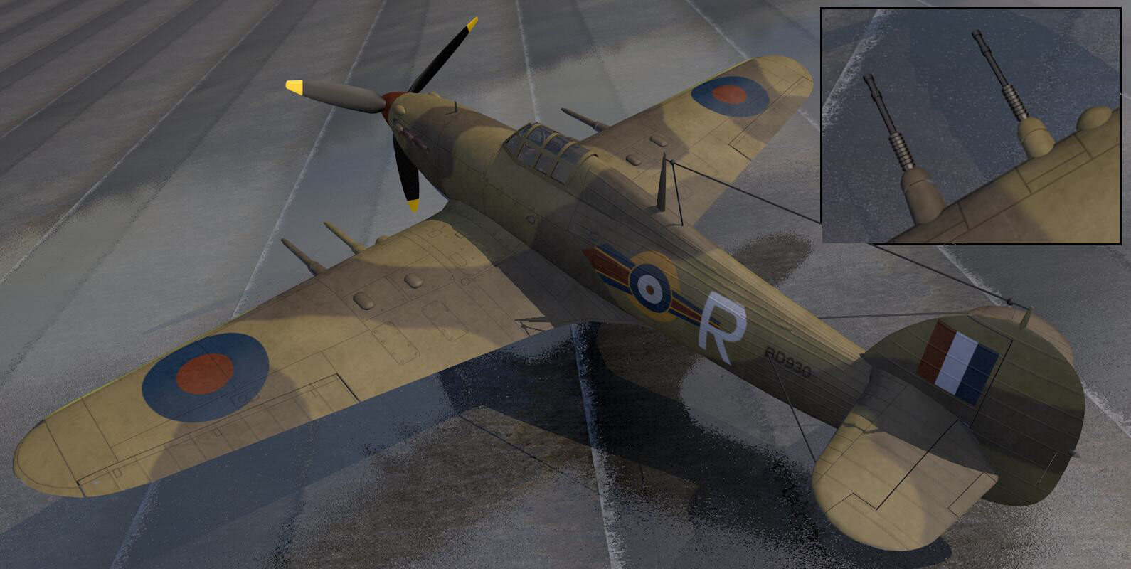 Hawker Hurricane Mk-2c Tropical - 3D Model by ChipBassChaos