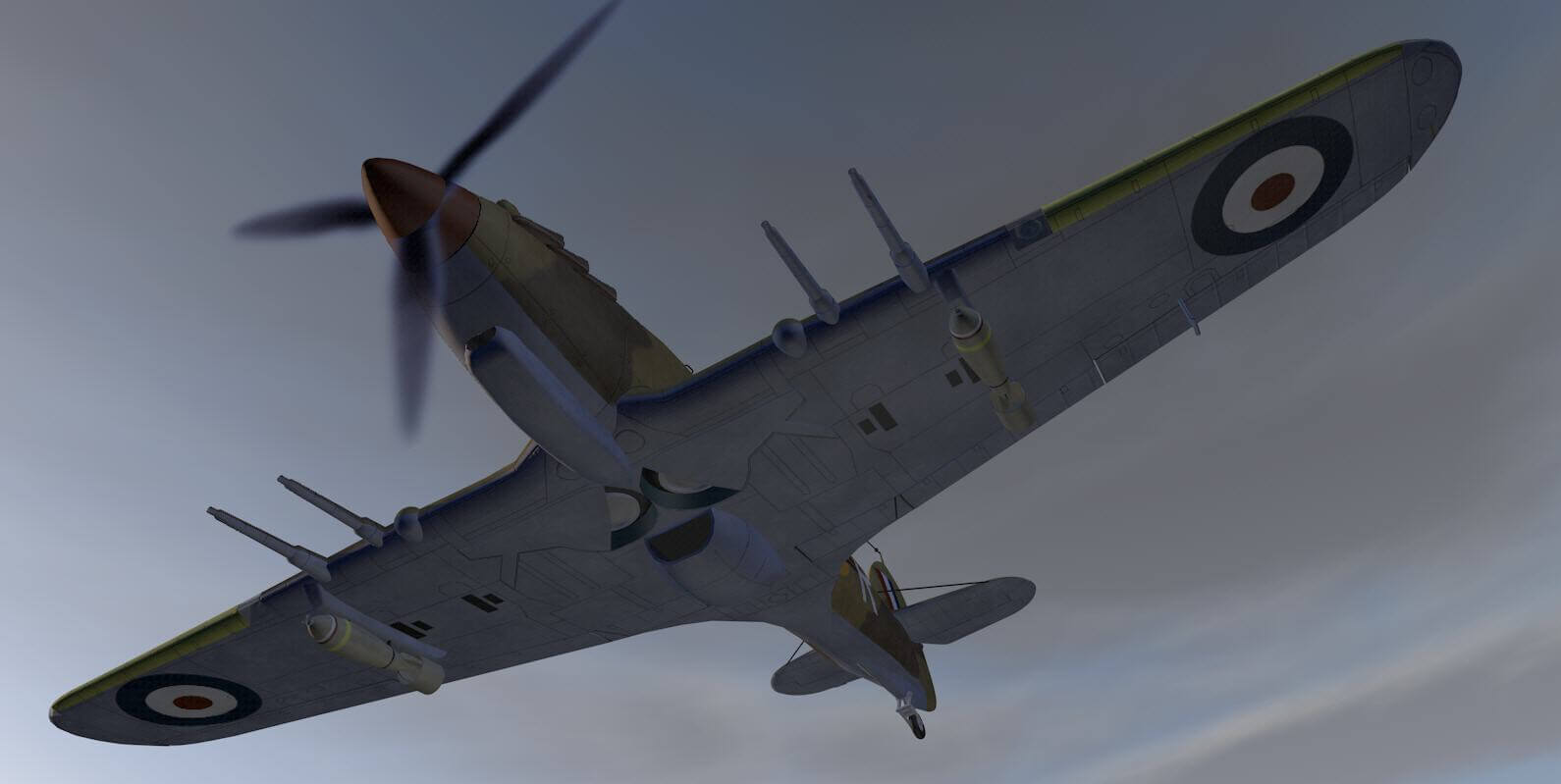 Hawker Hurricane Mk-2c Tropical 3D Model by ChipBassChaos