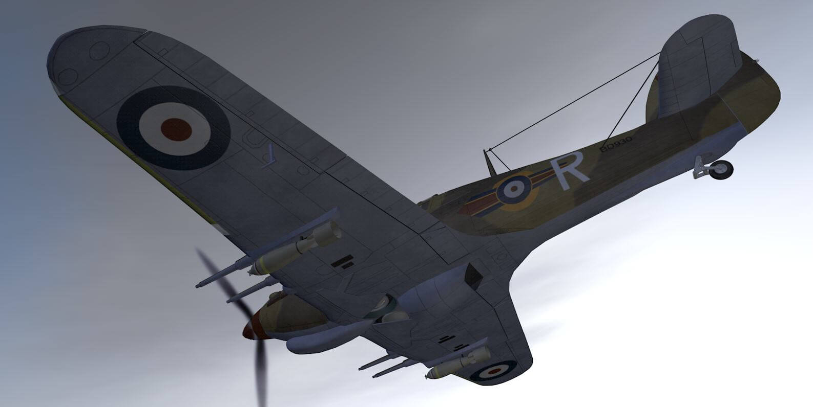 Hawker Hurricane Mk-2c Tropical 3D Model by ChipBassChaos