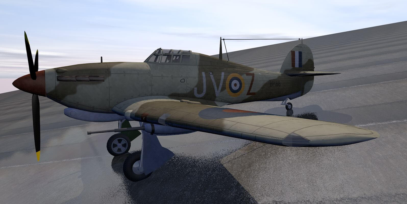 Hawker Hurricane Mk-2d 3D Model by ChipBassChaos