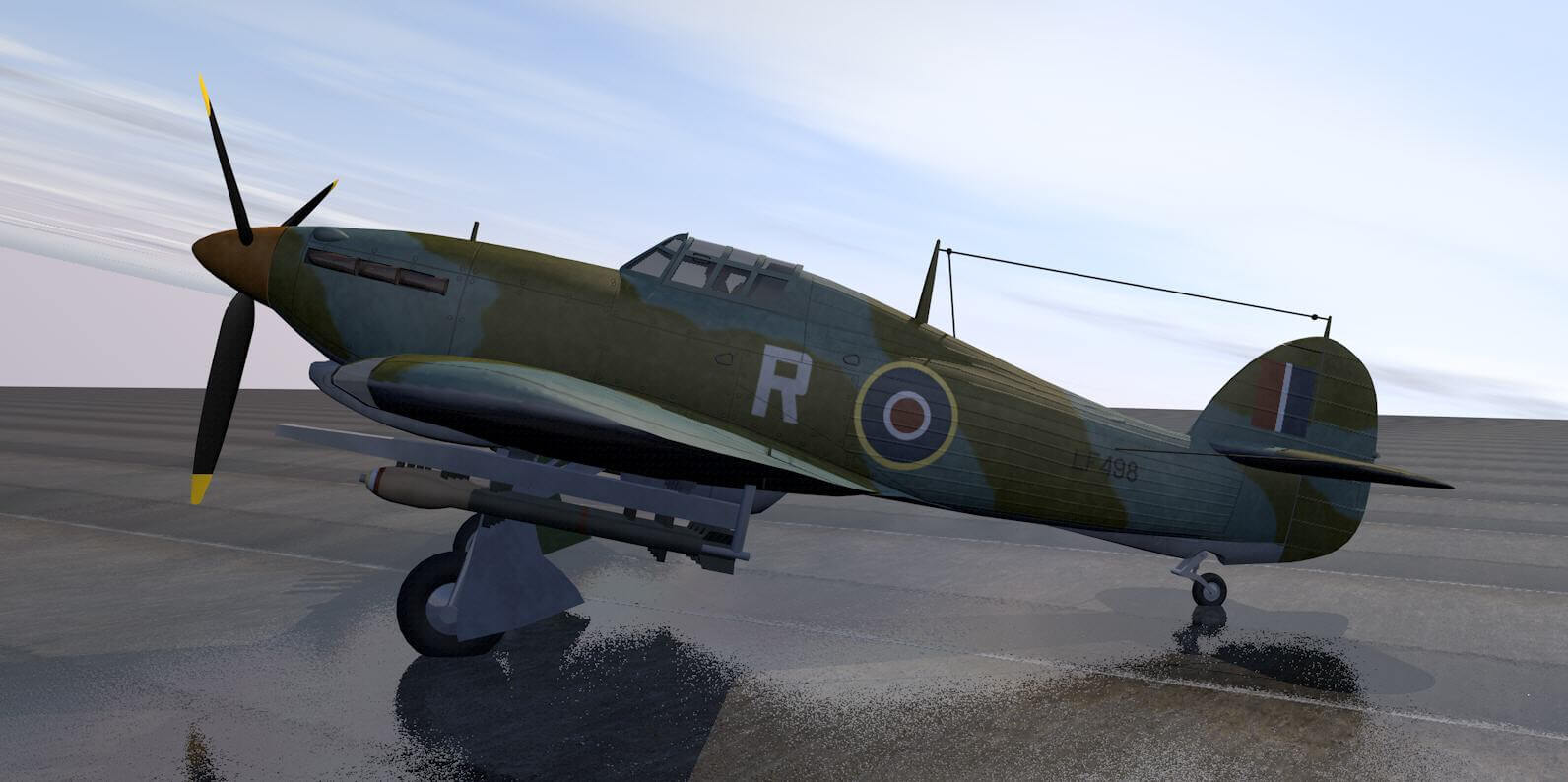 Hawker Hurricane Mk-4 3D Model by ChipBassChaos