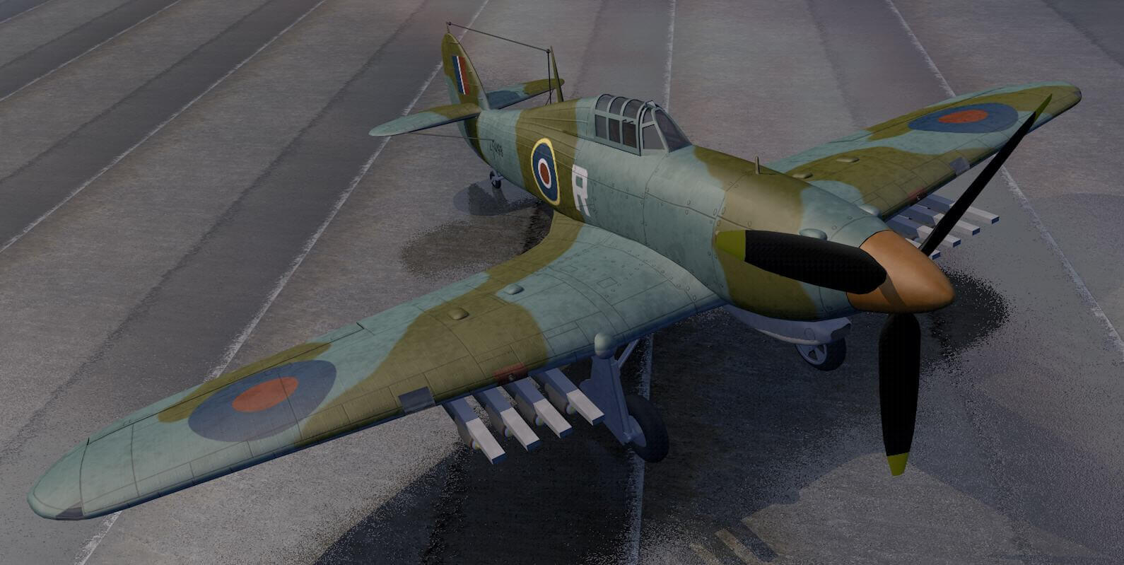 Hawker Hurricane Mk-4 3D Model by ChipBassChaos