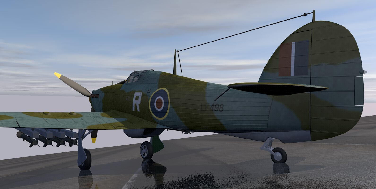Hawker Hurricane Mk-4 3D Model by ChipBassChaos