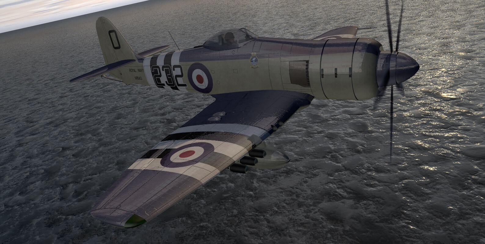 Hawker Sea Fury FB-11 3D Model by ChipBassChaos