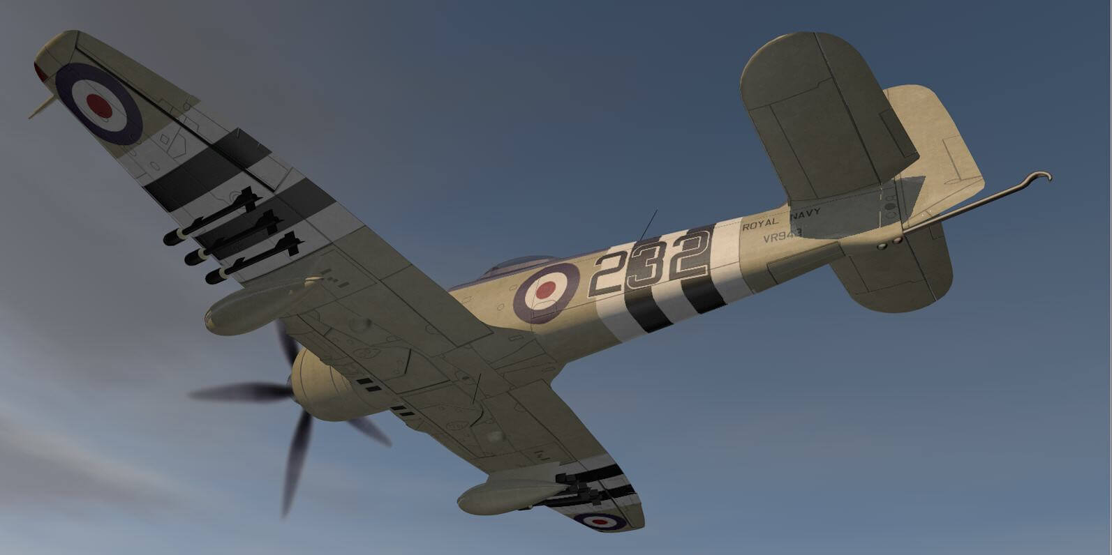 Hawker Sea Fury FB-11 3D Model by ChipBassChaos