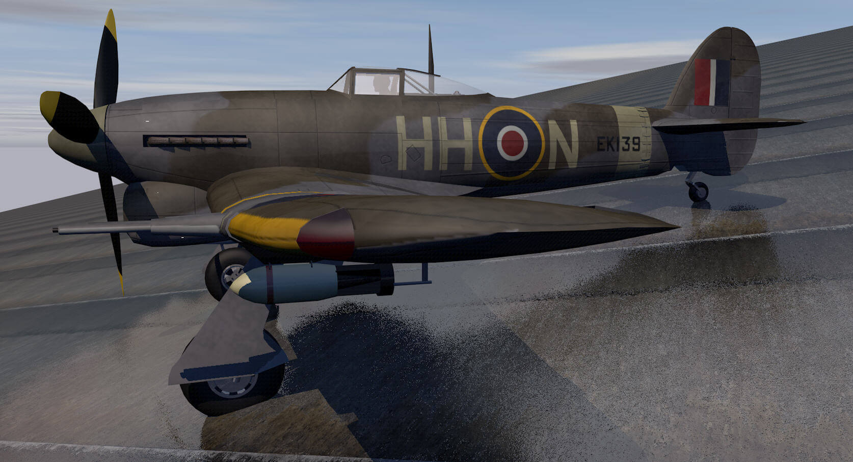 Hawker Typhoon Mk-1B Early 3D Model by ChipBassChaos