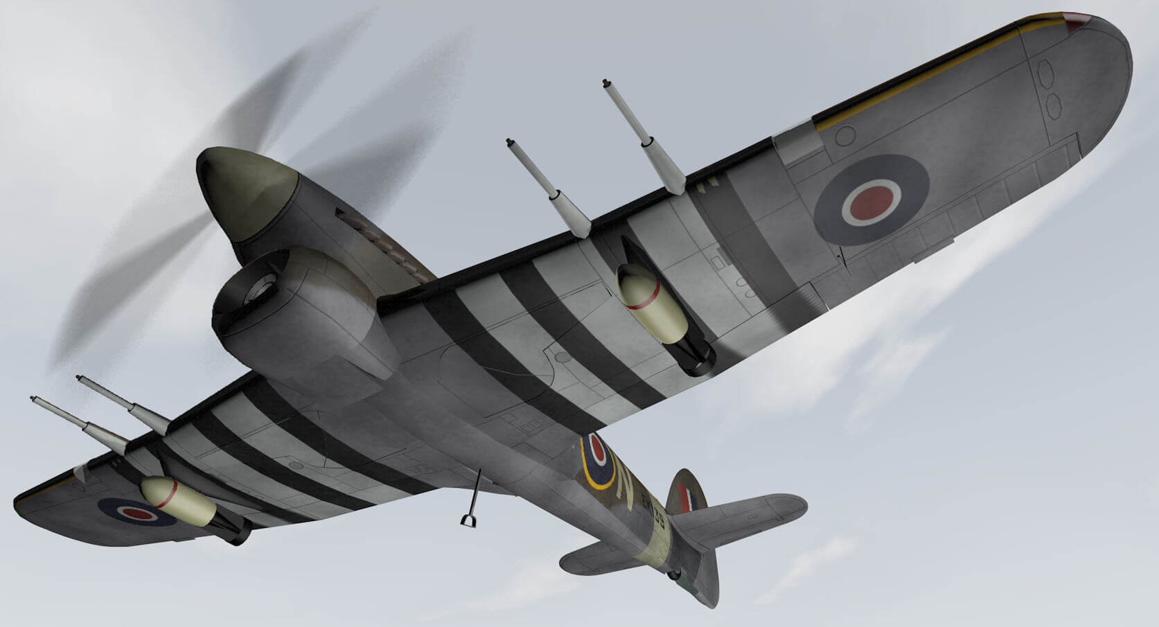 Hawker Typhoon Mk-1B Early 3D Model by ChipBassChaos