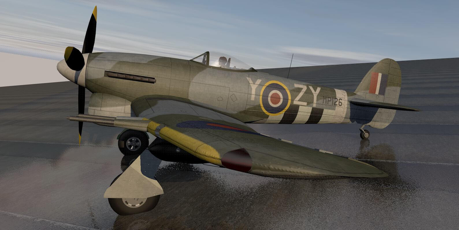 Hawker Typhoon Mk-1B Late (RAF) 3D Model by ChipBassChaos