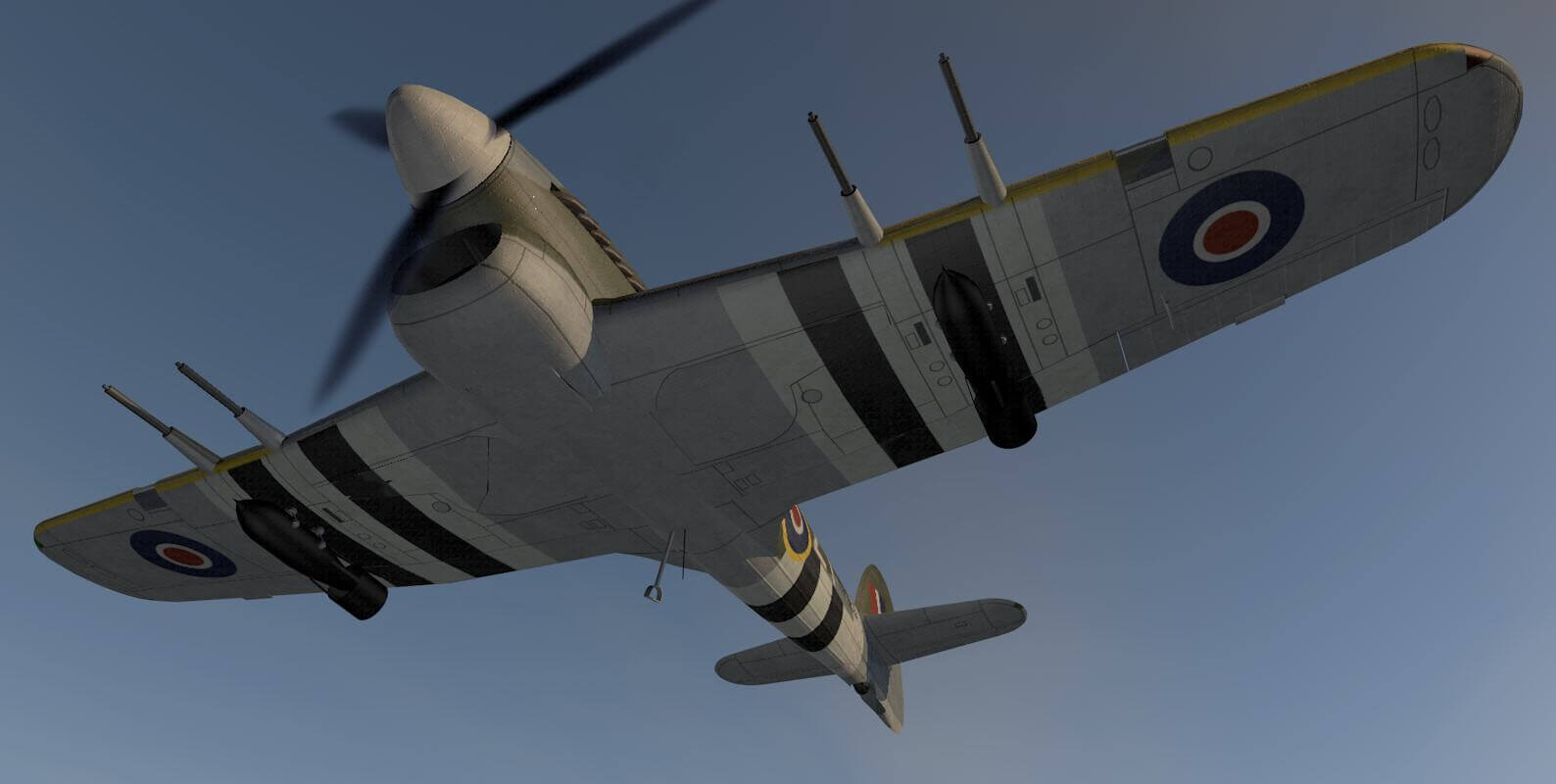 Hawker Typhoon Mk-1B Late (RAF) 3D Model by ChipBassChaos