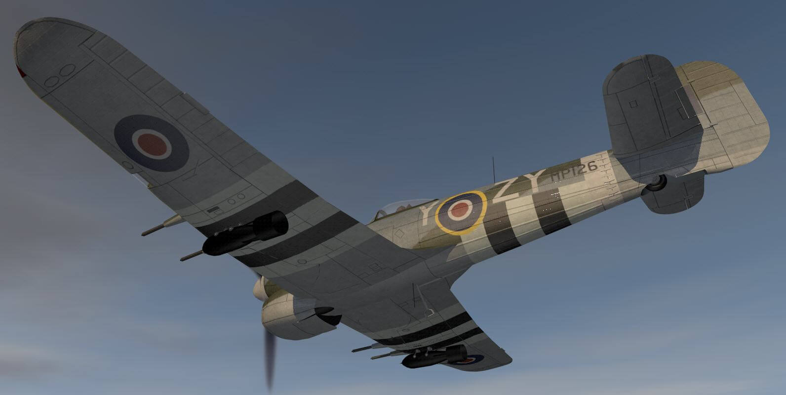 Hawker Typhoon Mk-1B Late (RAF) 3D Model by ChipBassChaos
