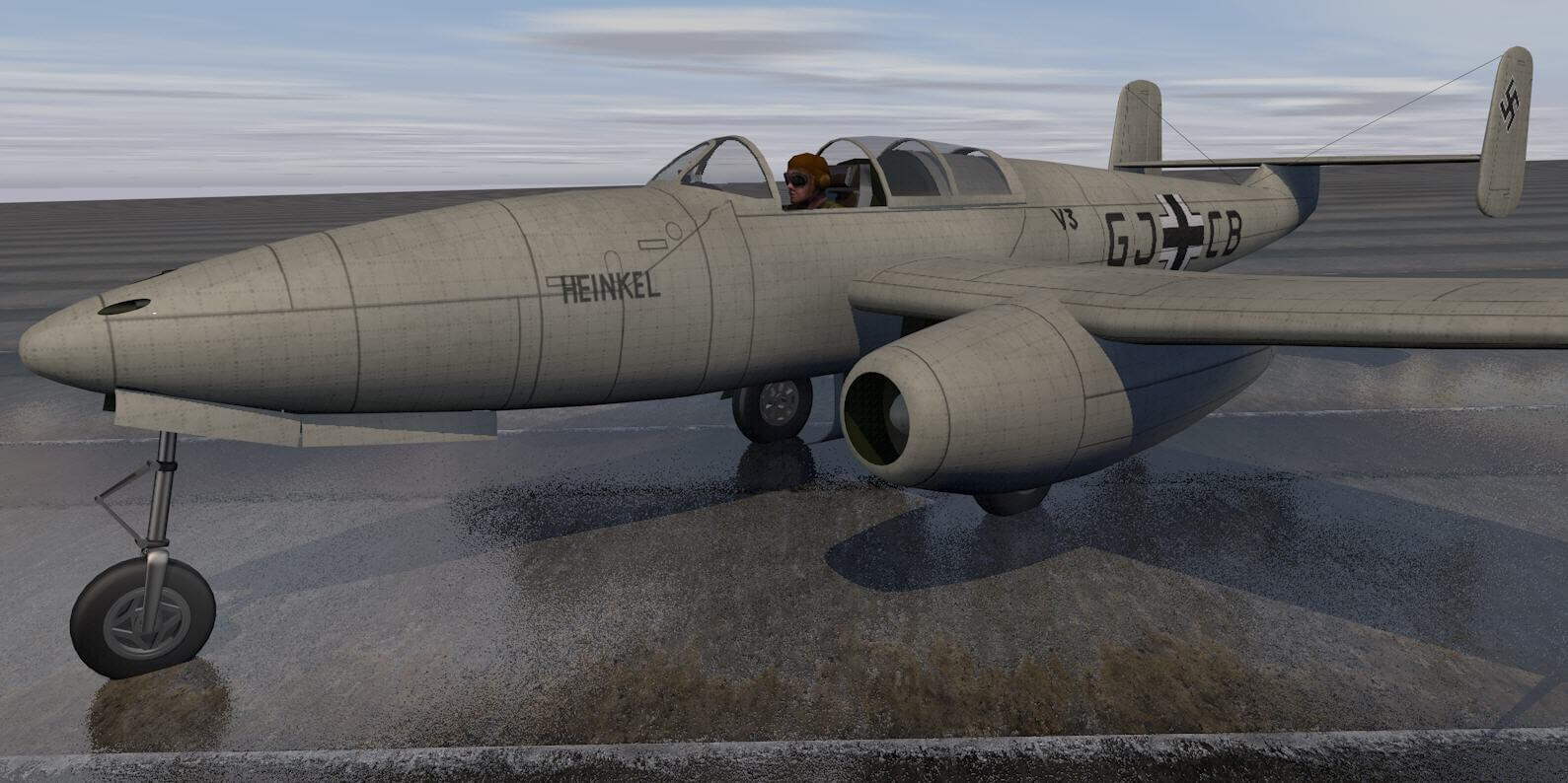 Heinkel He-280A 3D Model by ChipBassChaos
