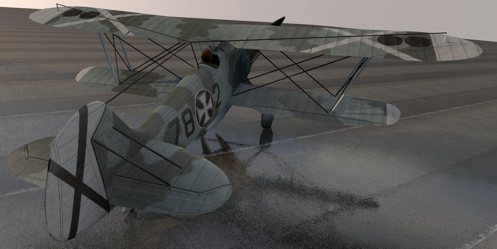 Heinkel He-51 A-1 3D Model by ChipBassChaos