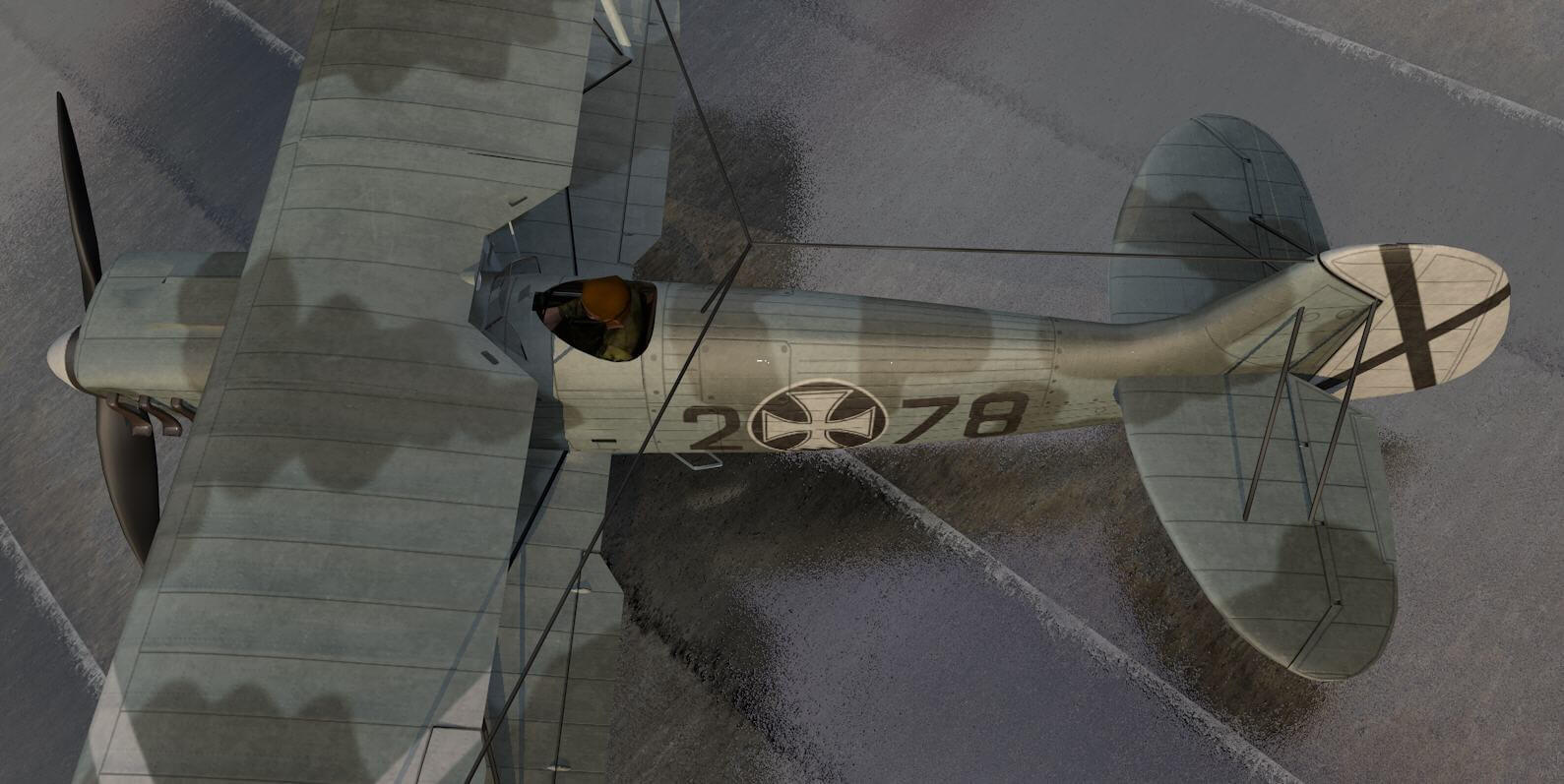 Heinkel He-51 A-1 3D Model by ChipBassChaos
