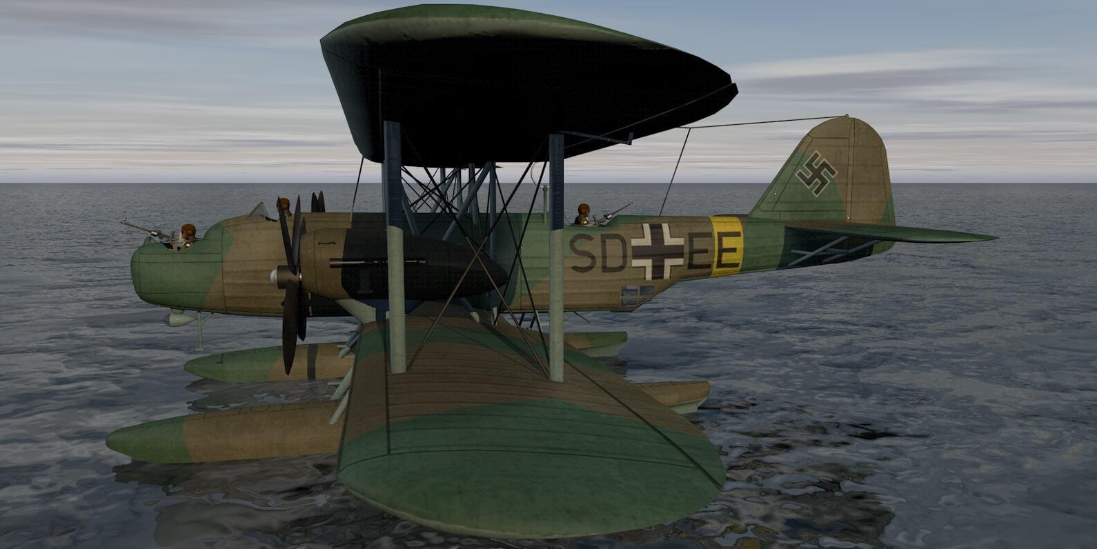 Heinkel He-59 D-1 3D Model by ChipBassChaos