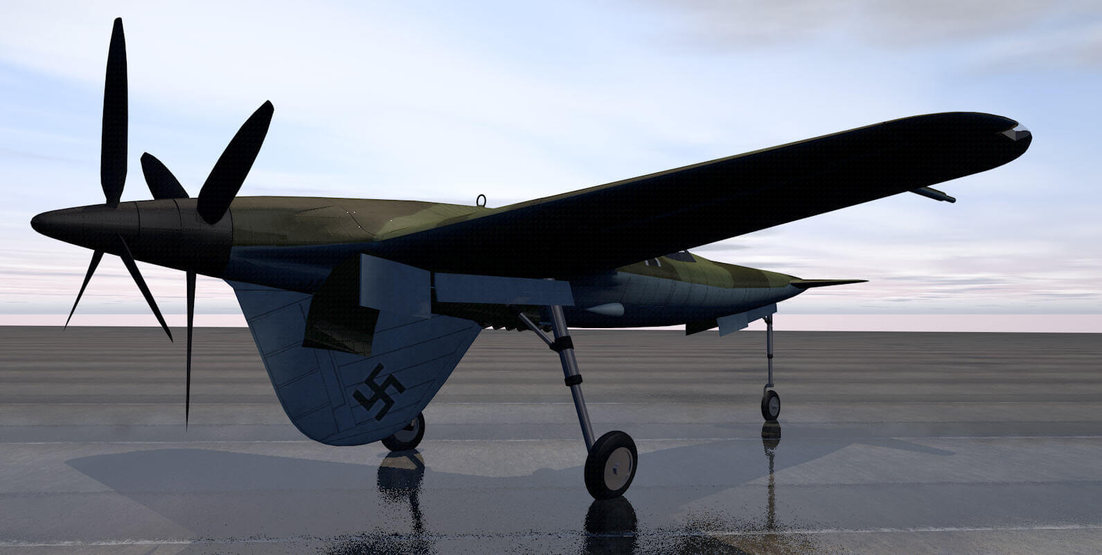 Henschel Hs-P.75 3D Model by ChipBassChaos