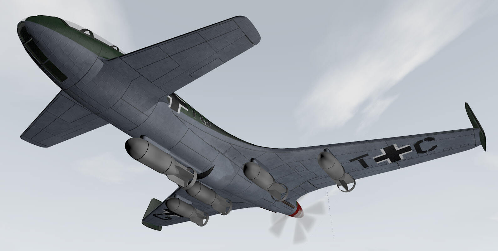 Henschel Hs-P-87 3D Model by ChipBassChaos