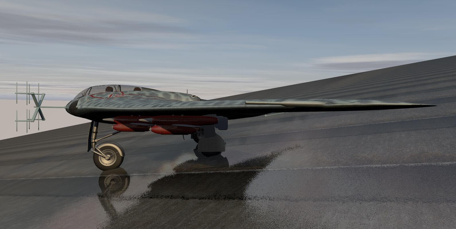 Horten Ho-229B Nachtjager 3D Model by ChipBassChaos