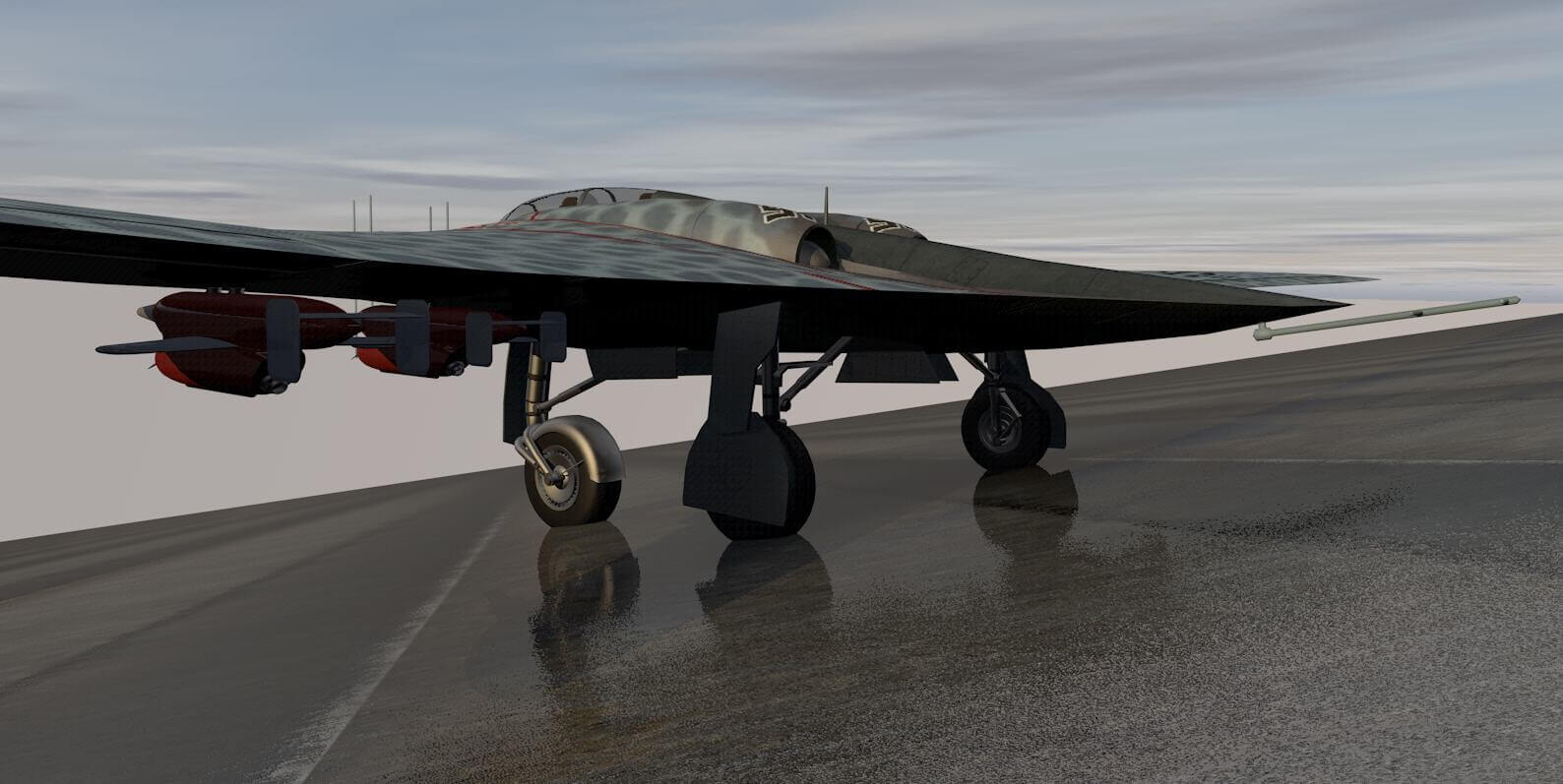 Horten Ho-229B Nachtjager 3D Model by ChipBassChaos