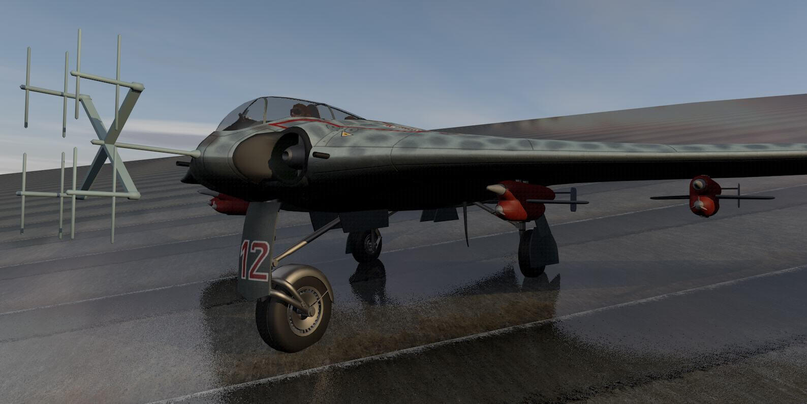 Horten Ho-229B Nachtjager 3D Model by ChipBassChaos