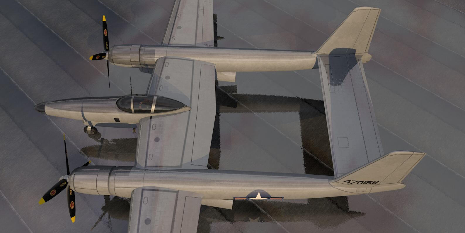 Hughes XF-11 3D Model by ChipBassChaos