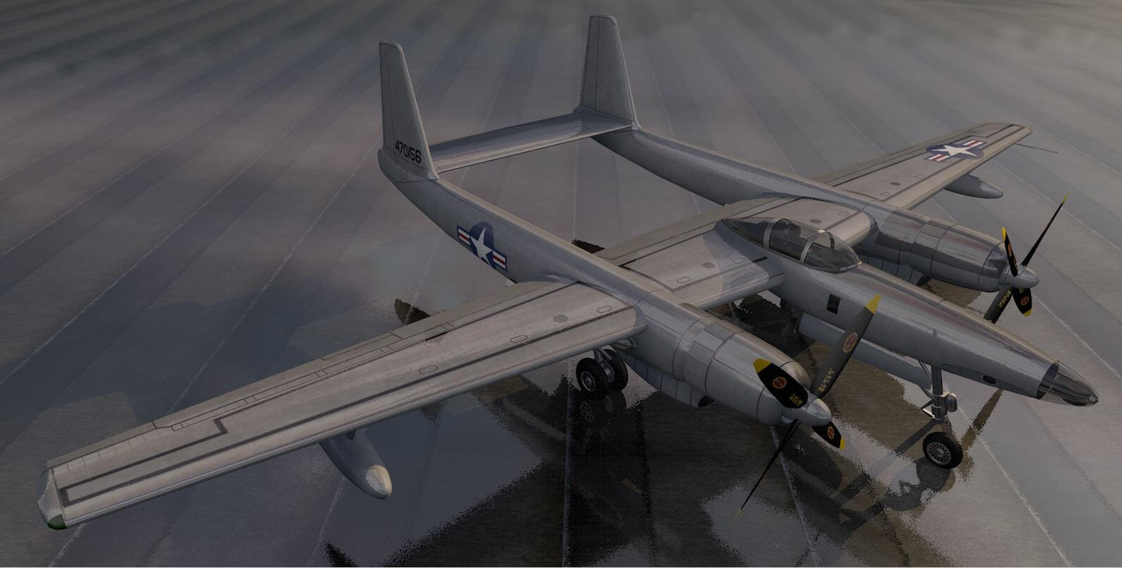 Hughes XF-11 3D Model by ChipBassChaos