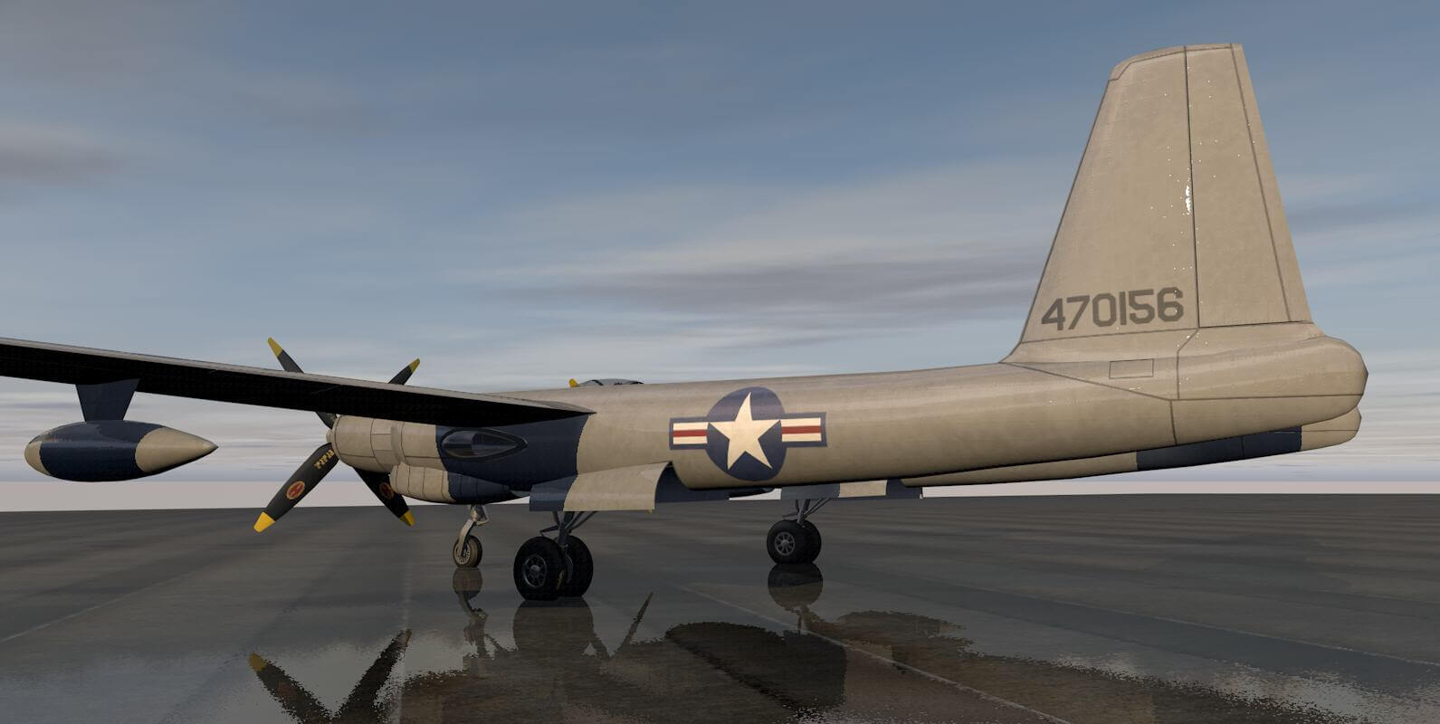 Hughes XF-11 3D Model by ChipBassChaos