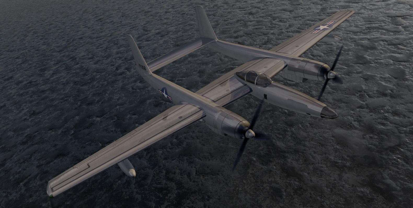 Hughes XF-11 3D Model by ChipBassChaos