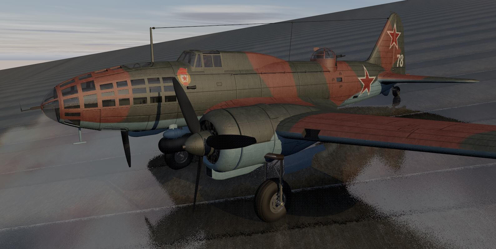 Ilyushin IL-4 - IL-4T - DB-3F 3D Model by ChipBassChaos