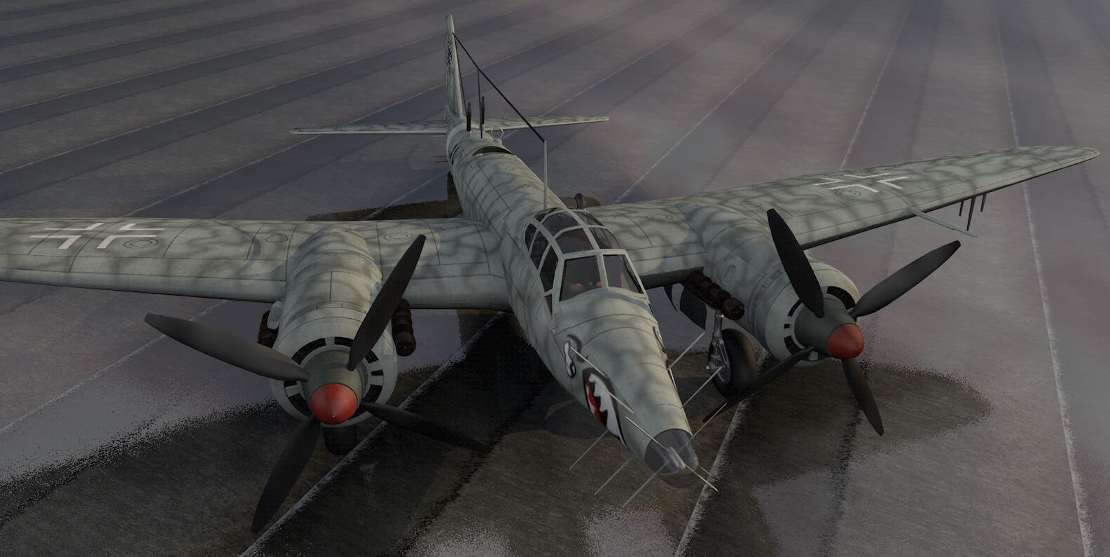 Junkers Ju-388 J-4 Nachtjager 3D Model by ChipBassChaos
