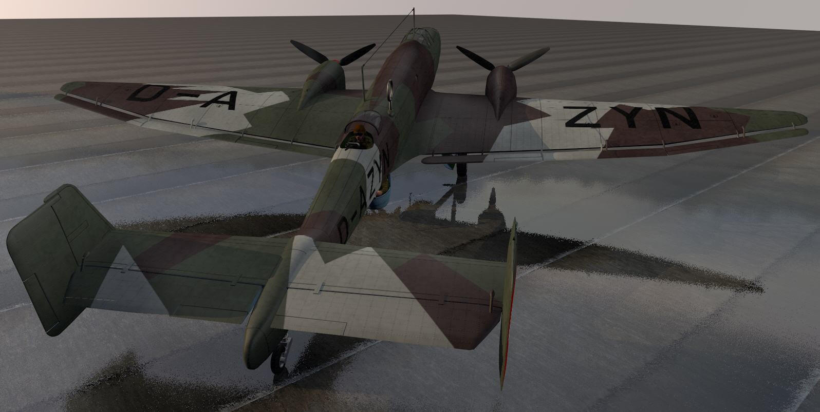 Junkers Ju-86 D-1 3D Model by ChipBassChaos