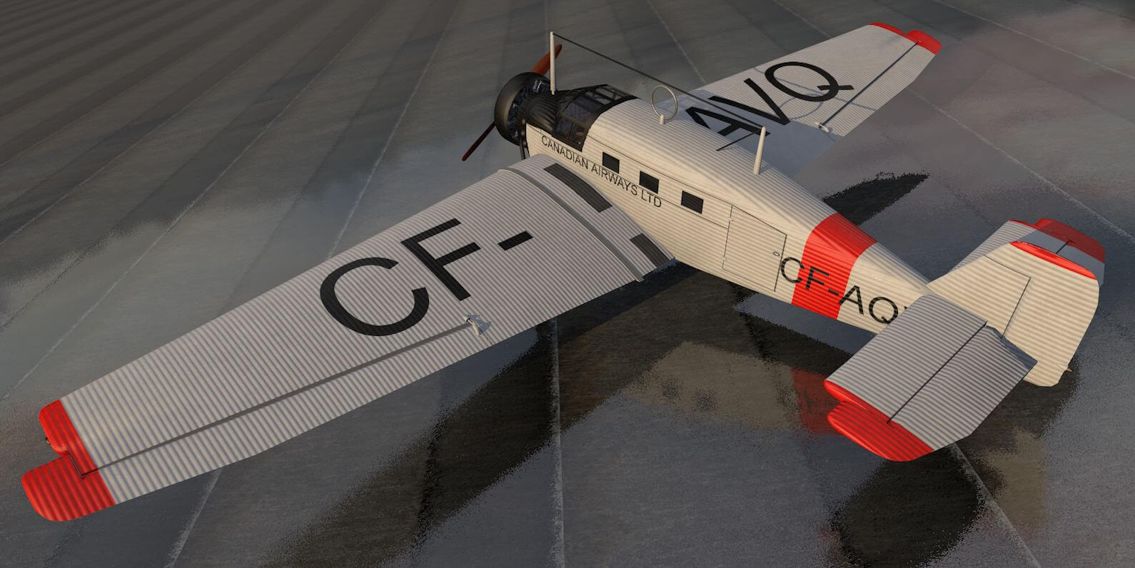 Junkers W.34 - 3D Model by ChipBassChaos