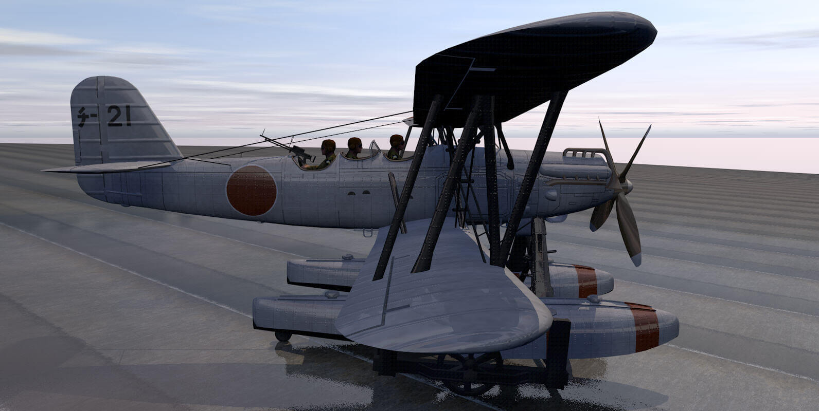 Kawanishi E7K1 Alf - 3D Model by ChipBassChaos