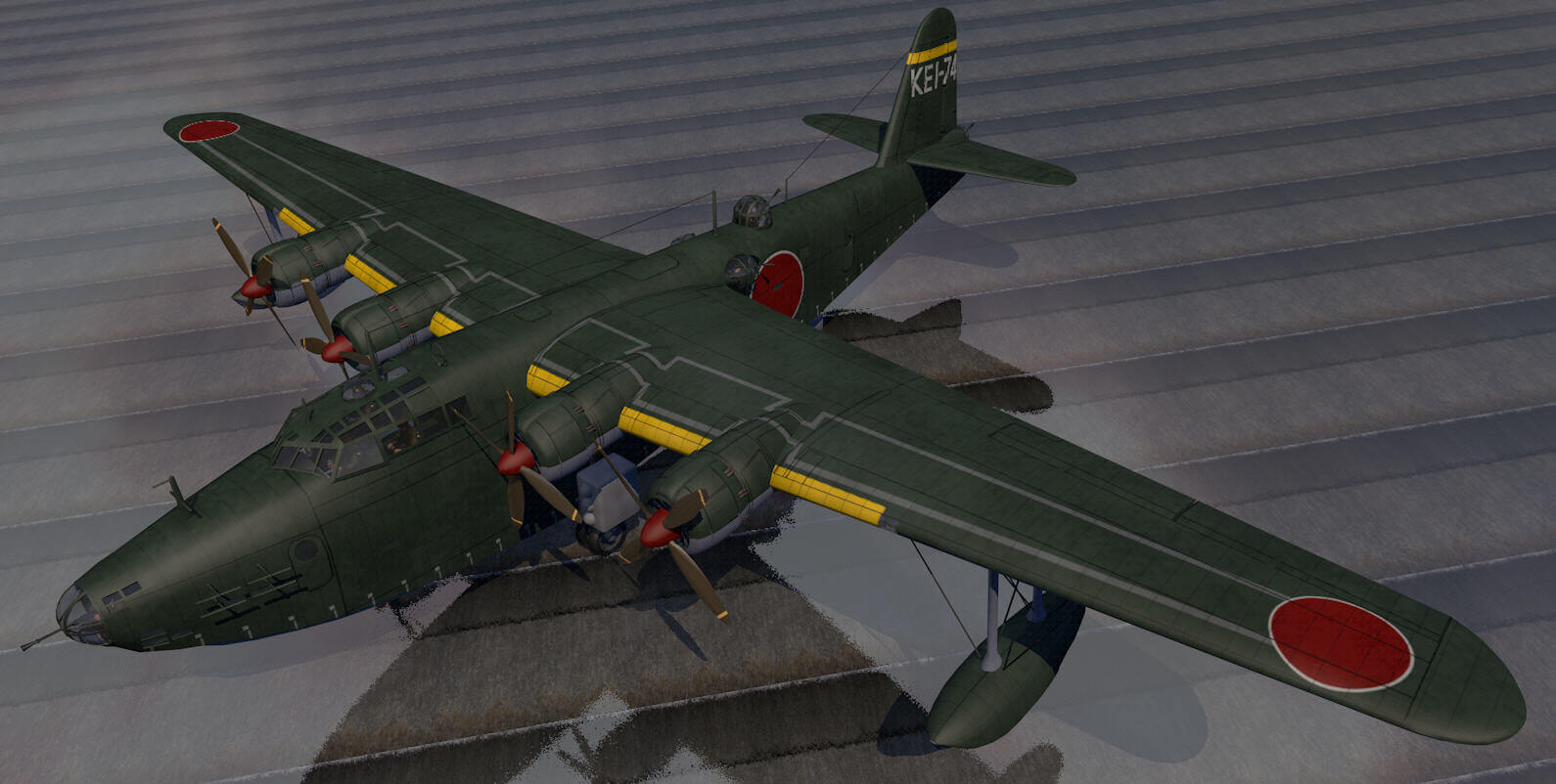 Kawanishi H8K2 Emily - 3D Model by ChipBassChaos