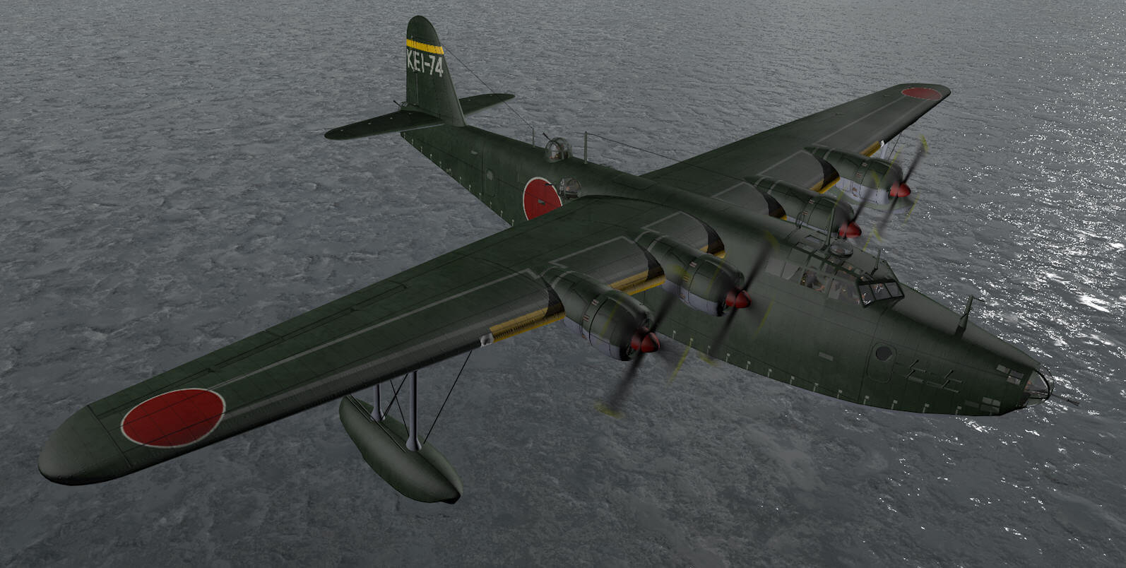 Kawanishi H8K2 Emily - 3D Model by ChipBassChaos