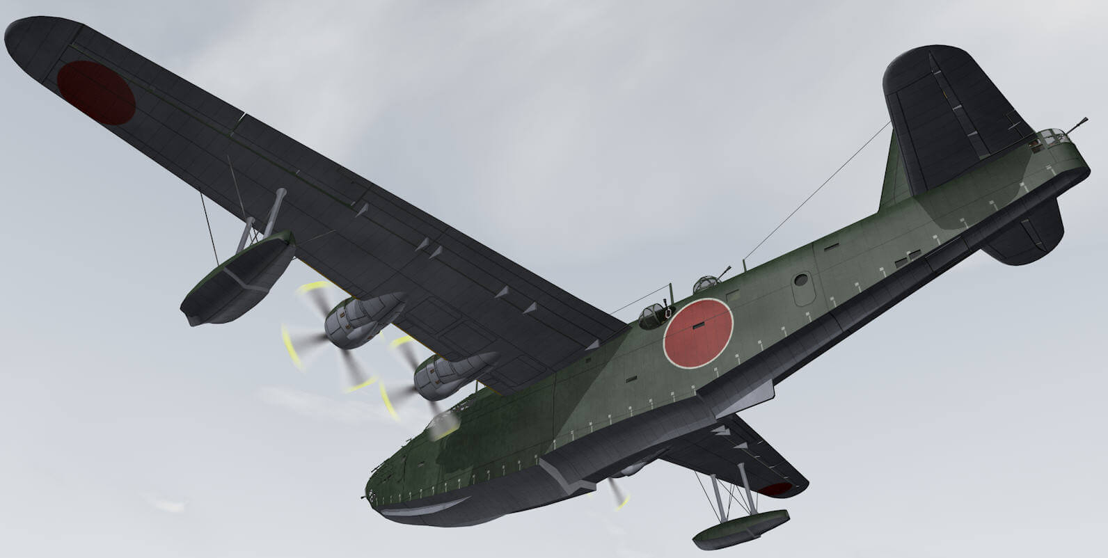 Kawanishi H8K2 Emily - 3D Model by ChipBassChaos