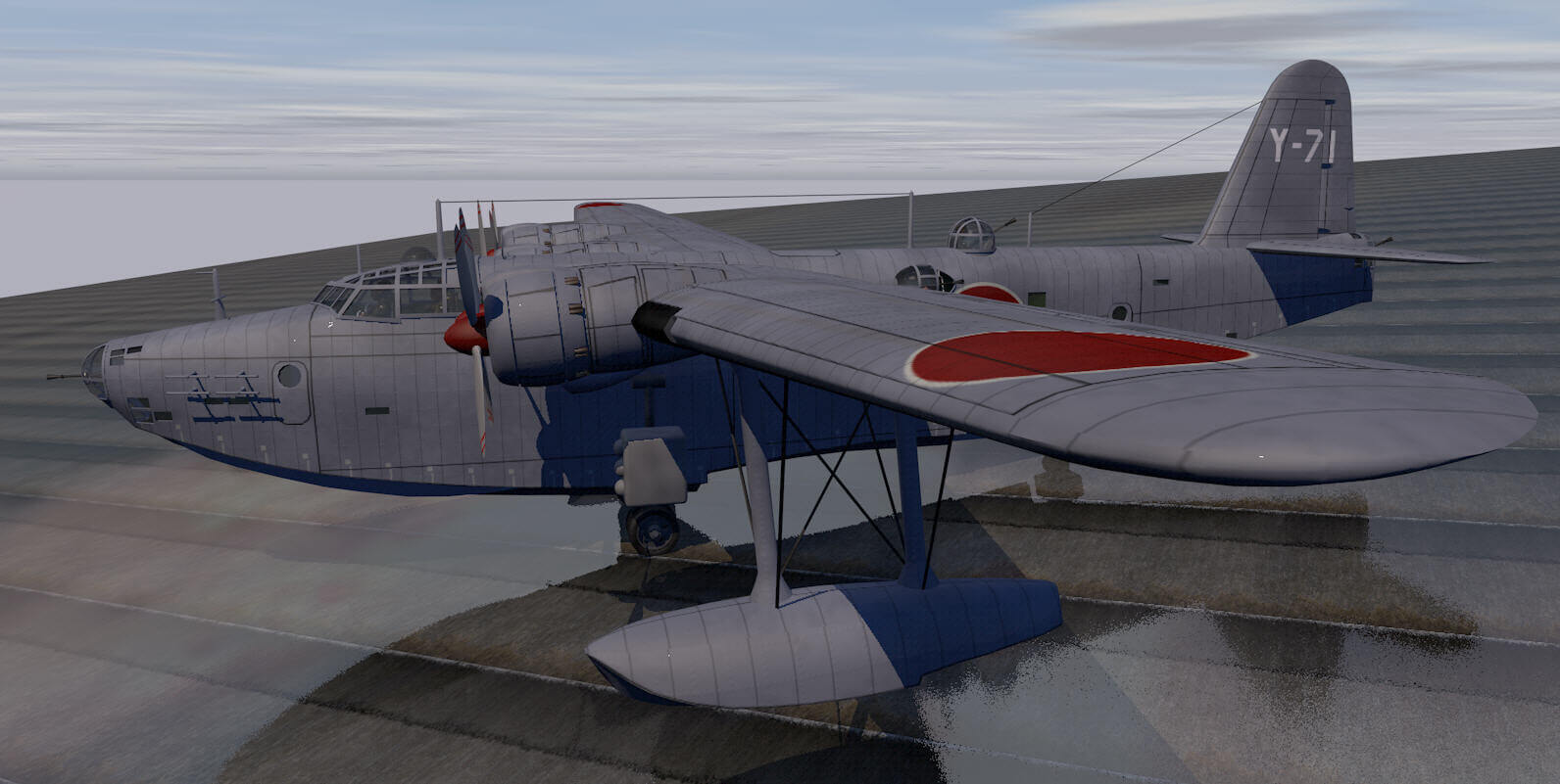 Kawanishi H8K2 Emily - 3D Model by ChipBassChaos