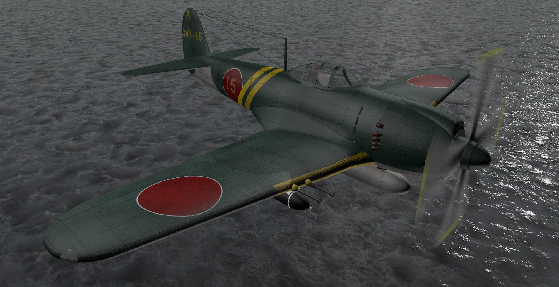 Kawanishi N1K2-J Shiden Kai (George) 3D Model by ChipBassChaos