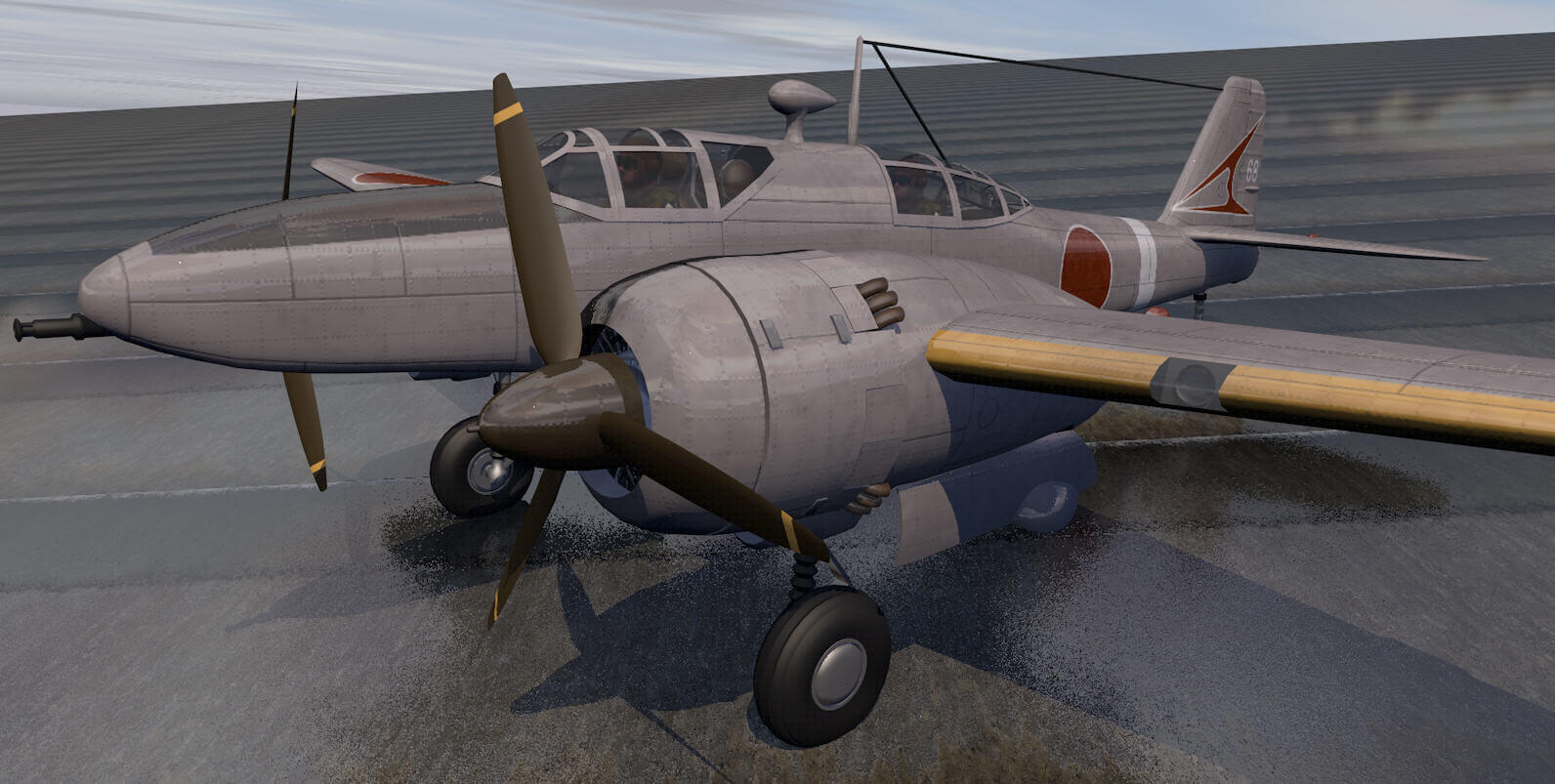Kawasaki Ki-102B Otsu (Randy) 3D Model by ChipBassChaos