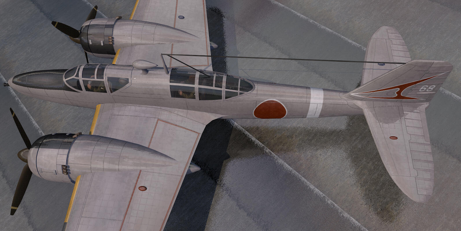 Kawasaki Ki-102B Otsu (Randy) 3D Model by ChipBassChaos