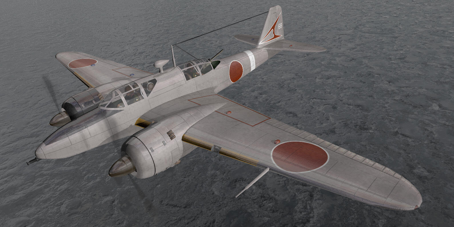 Kawasaki Ki-102B Otsu (Randy) 3D Model by ChipBassChaos