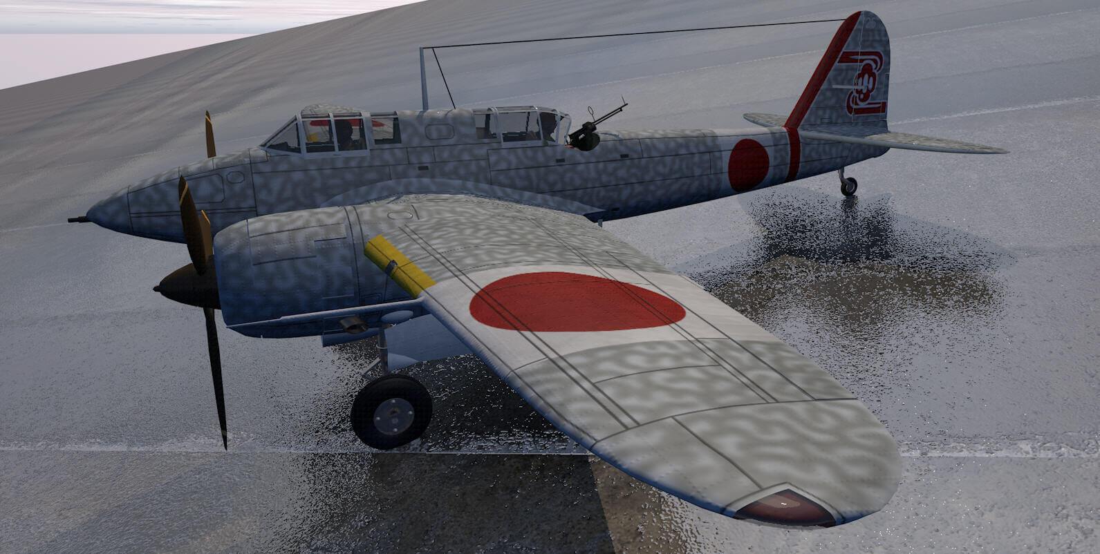 Kawasaki Ki-45 Toryu (Nick) 3D Model by ChipBassChaos
