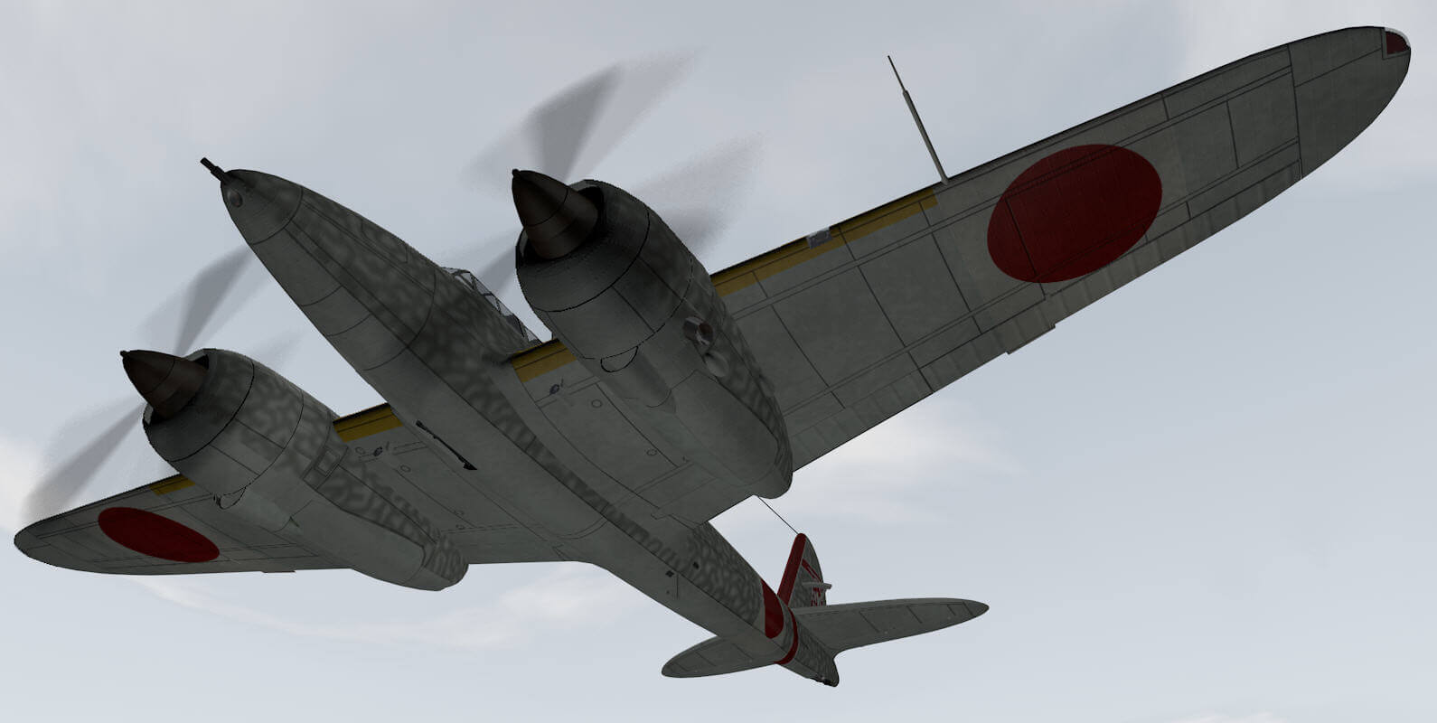 Kawasaki Ki-45 Toryu (Nick) 3D Model by ChipBassChaos
