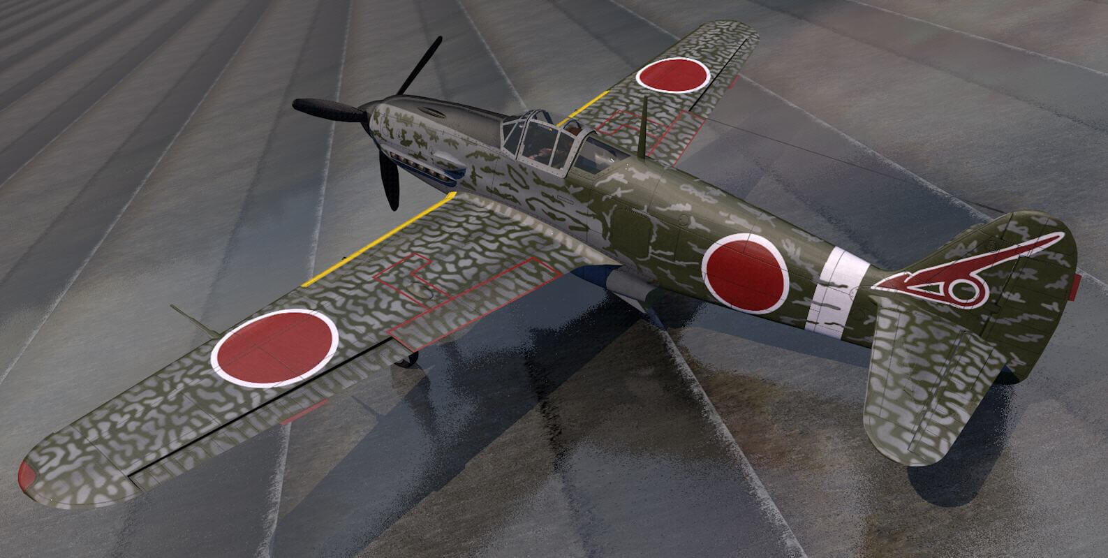 Kawasaki Ki-61 Hien (Tony) 3D Model by ChipBassChaos