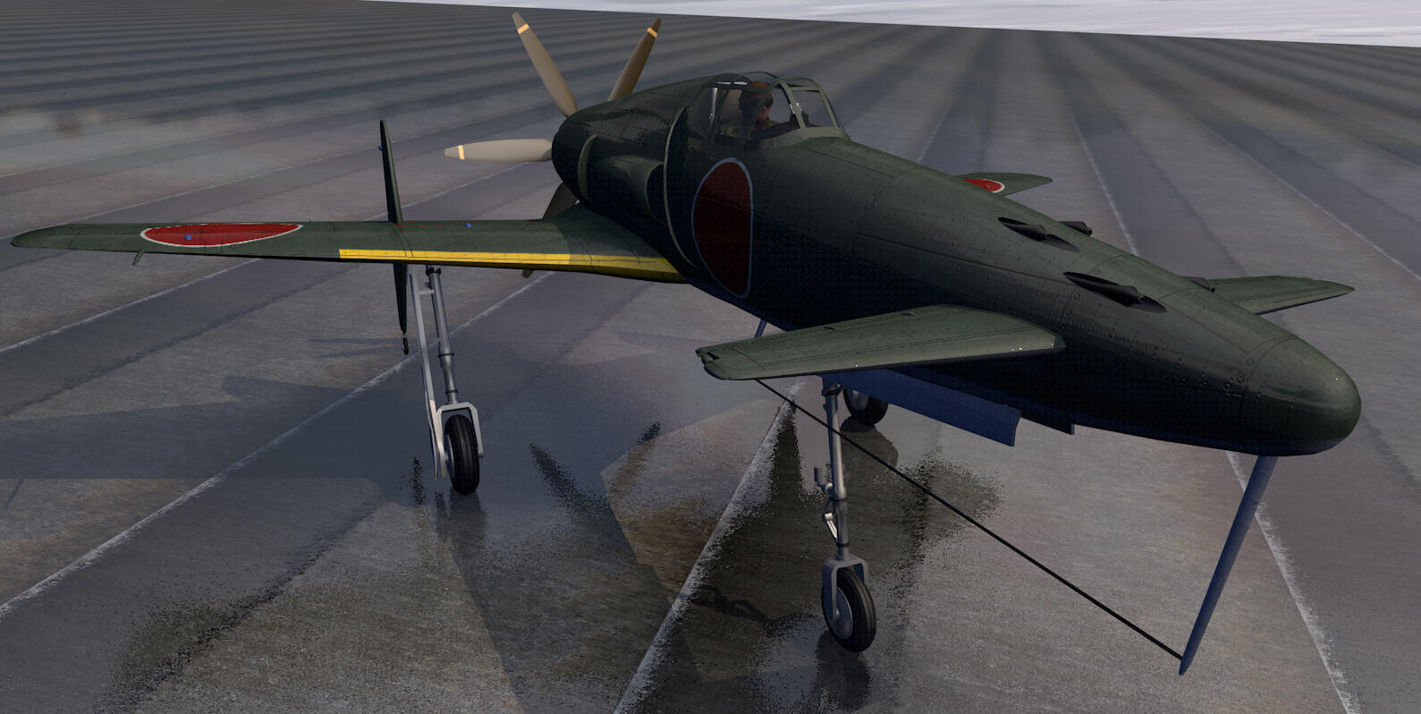Kyushu J7W1 Shinden - 3D Model by ChipBassChaos