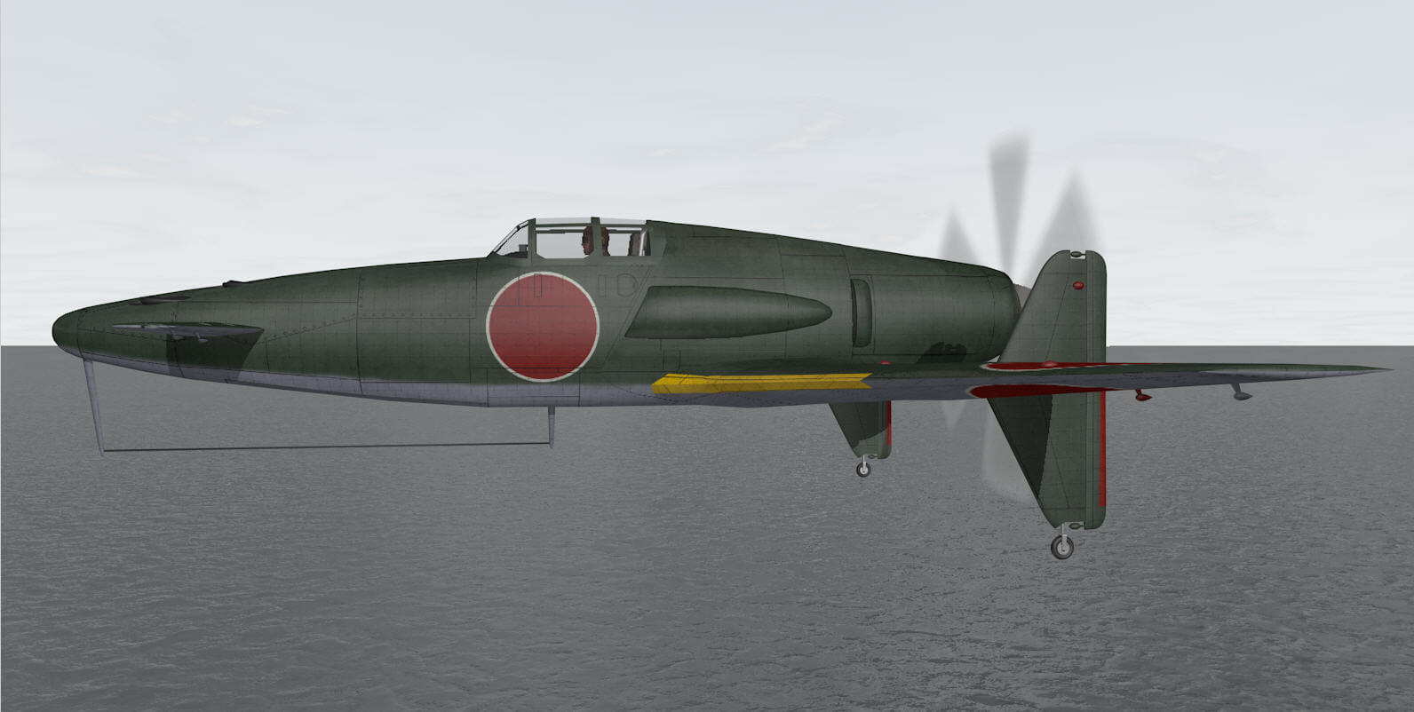 Kyushu J7W1 Shinden - 3D Model by ChipBassChaos