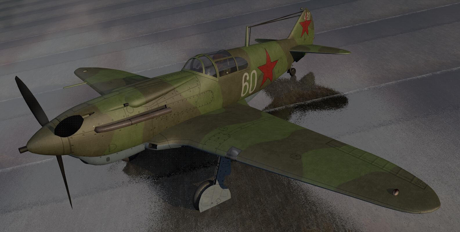 Lavochkin-Gorbunov-Gudkov LaGG-3 (Early) 3D Model by ChipBassChaos