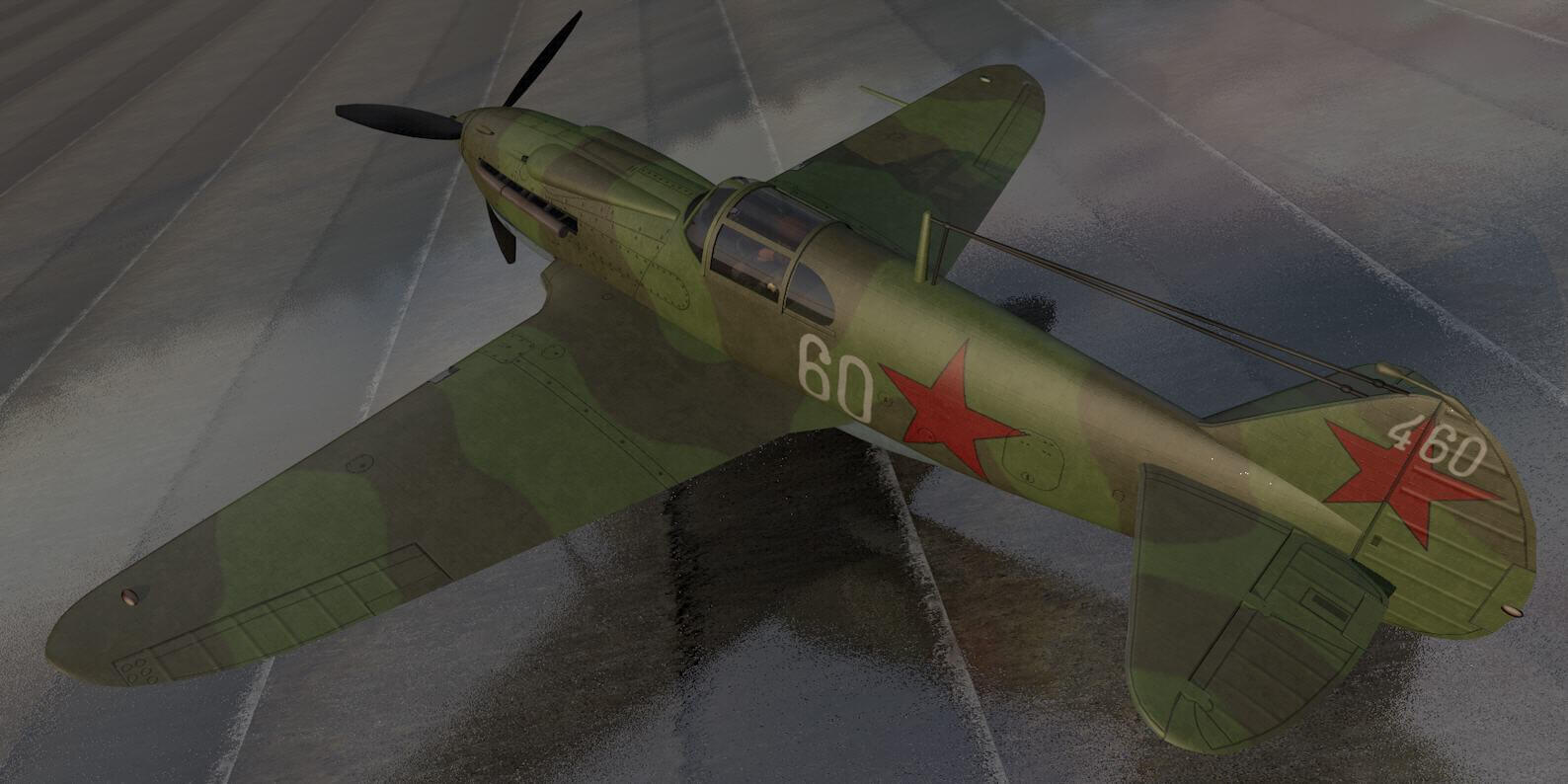 Lavochkin-Gorbunov-Gudkov LaGG-3 (Early) 3D Model by ChipBassChaos