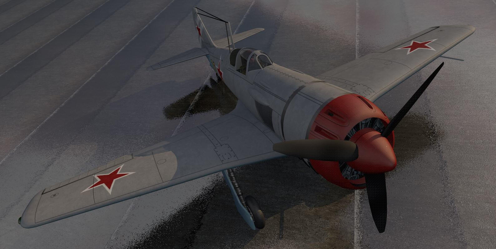 Lavochkin La-11 3D Model by ChipBassChaos