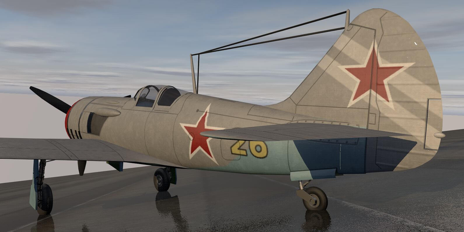 Lavochkin La-11 3D Model by ChipBassChaos