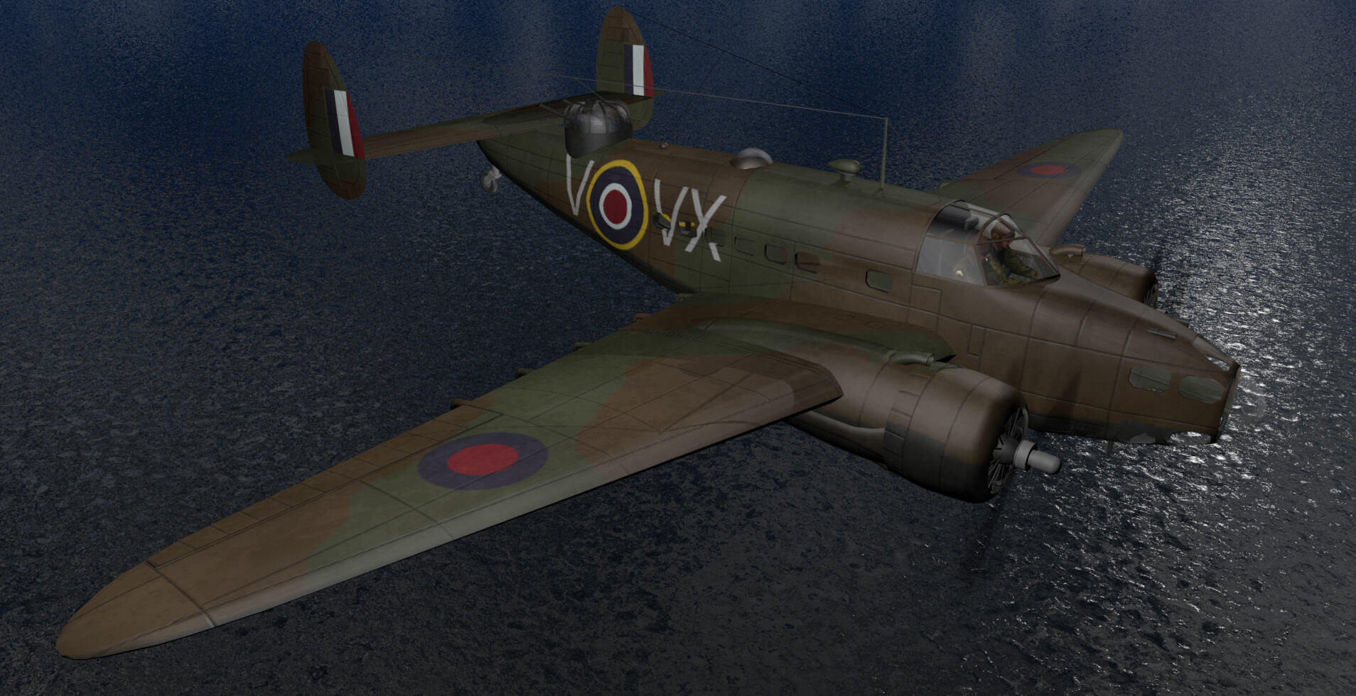 Lockheed A-29 Hudson Mk-1 (RAF) 3D Model by ChipBassChaos